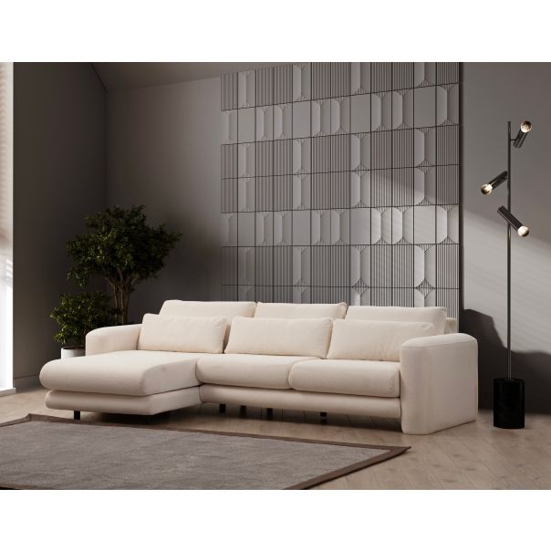 ATELIER DEL SOFA Ugaona garnitura Lily, leva, krem