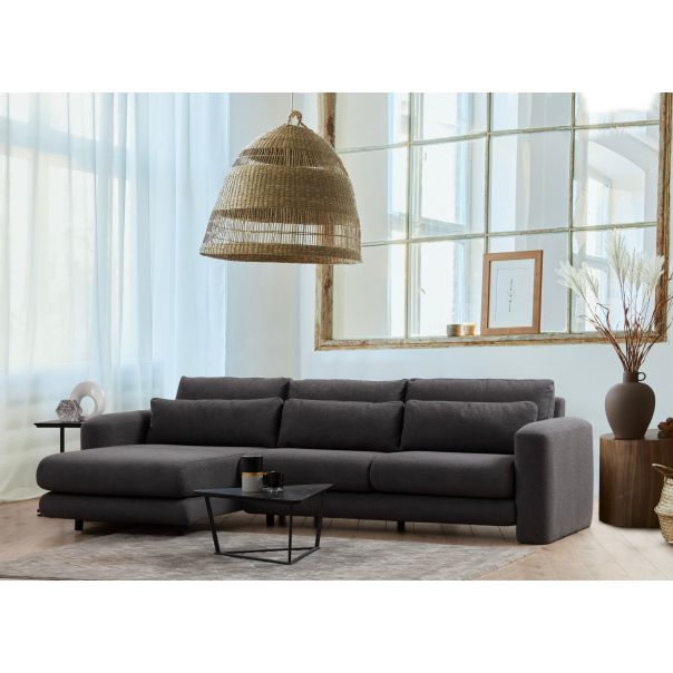ATELIER DEL SOFA Ugaona garnitura Lily, leva, siva