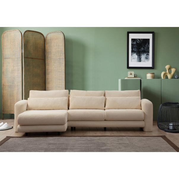 ATELIER DEL SOFA Ugaona garnitura Lily, leva, bež