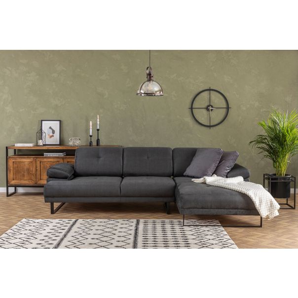 ATELIER DEL SOFA Ugaona garnitura Mustang Large, desna, antracit