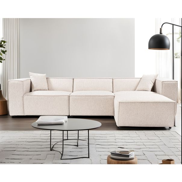 ATELIER DEL SOFA Ugaona garnitura Lora, svetlo braon