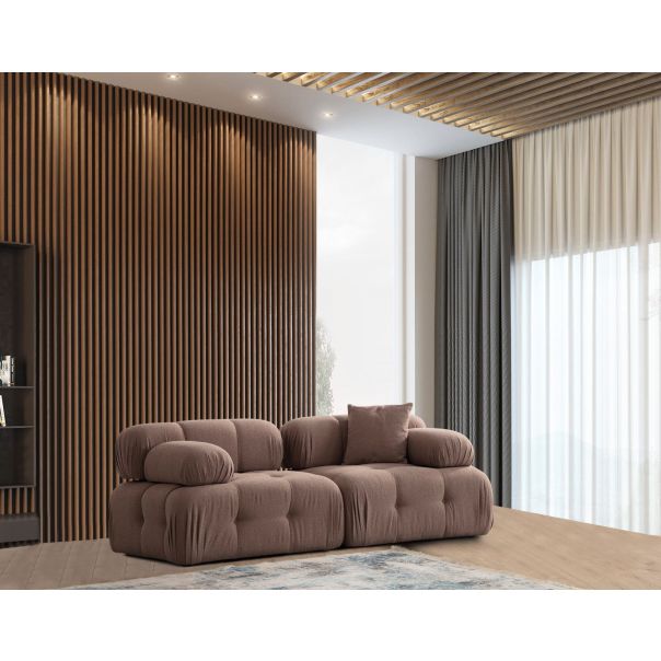 ATELIER DEL SOFA Dvosed Doblo Bouclette L1-1R, kapućino
