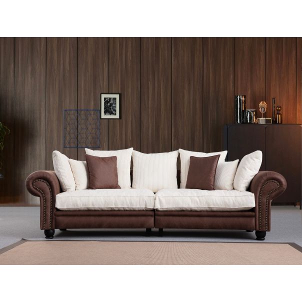 ATELIER DEL SOFA Trosed Fresno 3, braon/bela