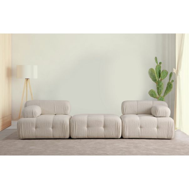 ATELIER DEL SOFA Trosed Doblo L1-Pouffe-1R, krem