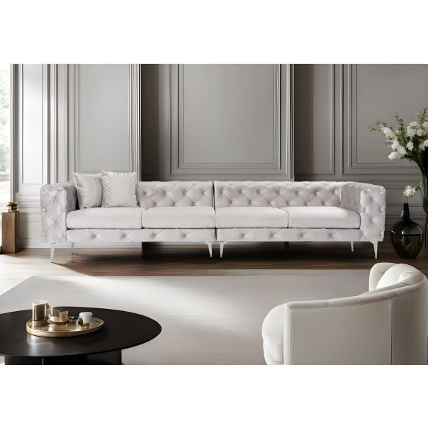 ATELIER DEL SOFA Trosed Como, svetlo siva