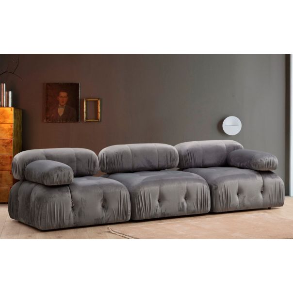 ATELIER DEL SOFA Trosed Bubble L1-O1-1R, siva