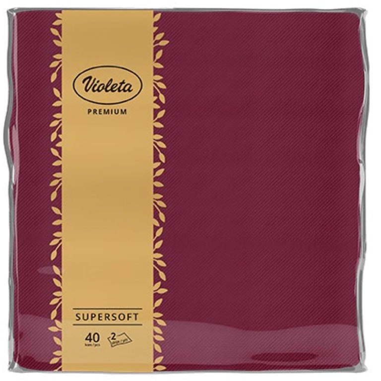 Violeta salvete premium bordo 2sl 40/1 violeta