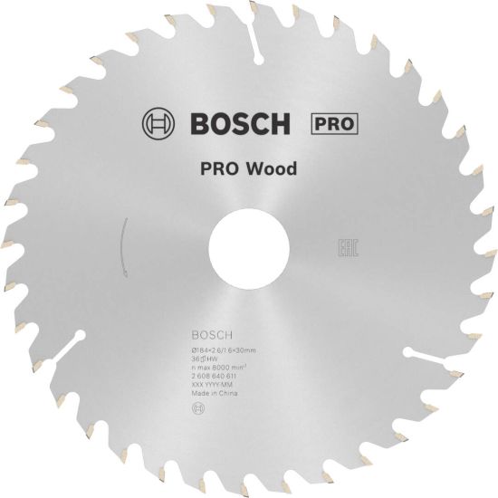 Bosch PRO Wood list kružne testere 184x2.6x30 mm 36z ATB max 8.000 o/min (2608640611)