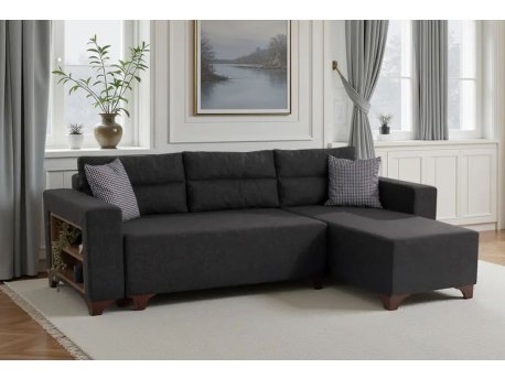 Atelier del Sofa Ugaona garnitura Tloft Mini Anthracite