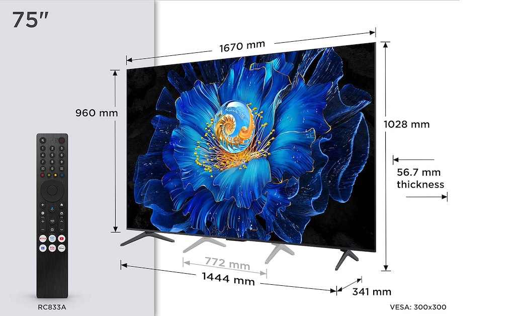 TCL 75C6KS televizor
