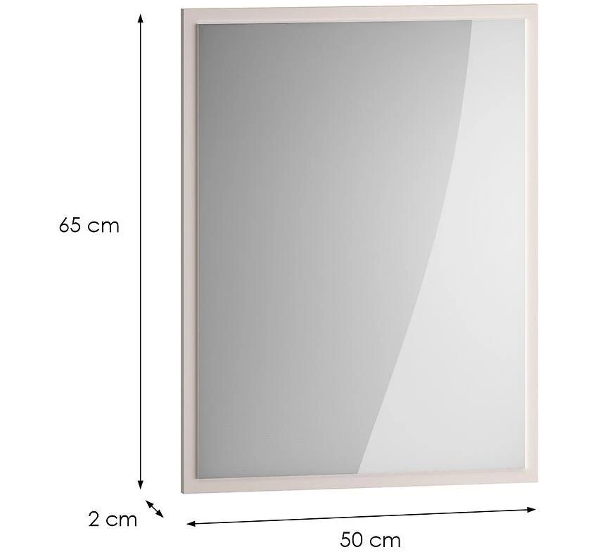 Voco 09 ogledalo, 2x49x65 cm hrast cremona/kašmir
