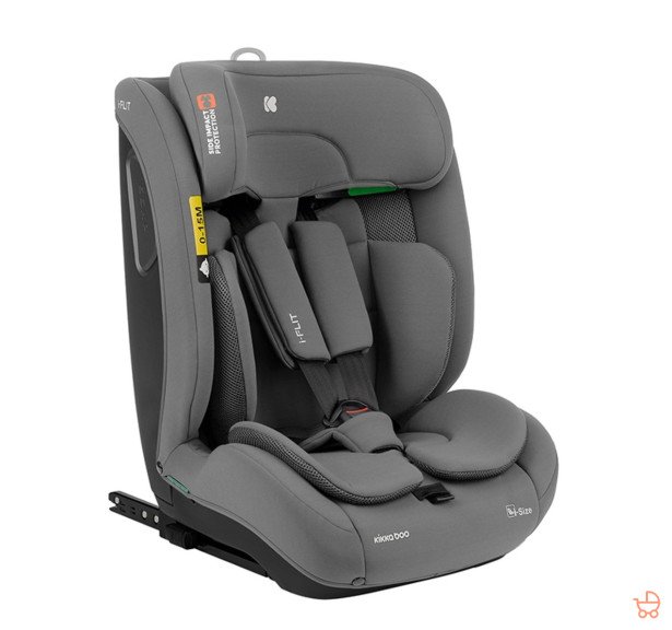 Kikka Boo i-Flit Isofix i-Size auto sedište za decu 76-150cm Light Grey