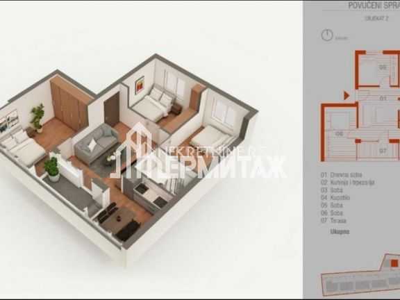 Medak 3, novogradnja, stan 3.5