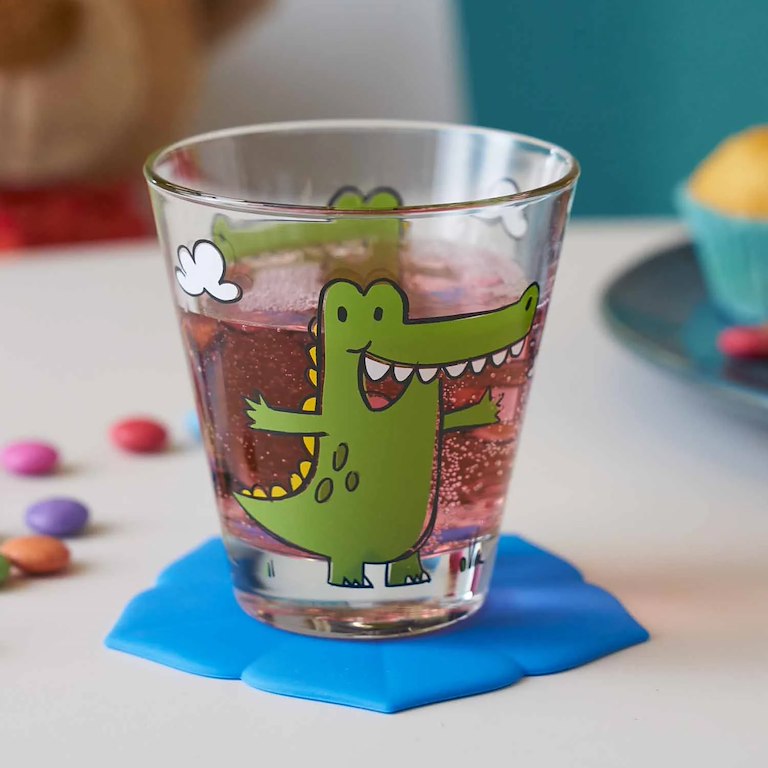 ČAŠA STAKLENA DEČIJA – Glass BAMBINI 215 ml crocodile