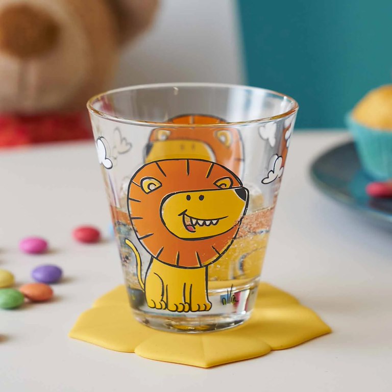 ČAŠA STAKLENA DEČIJA – Drinking glass BAMBINI 215 ml Lion