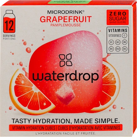 waterdrop
MICRODRINK GRAPEFRUIT tablete - osvežavajuće bezalkoholno piće sa ukusom grejpfruta, sa zaslađivačima i vitaminima, 12 kom