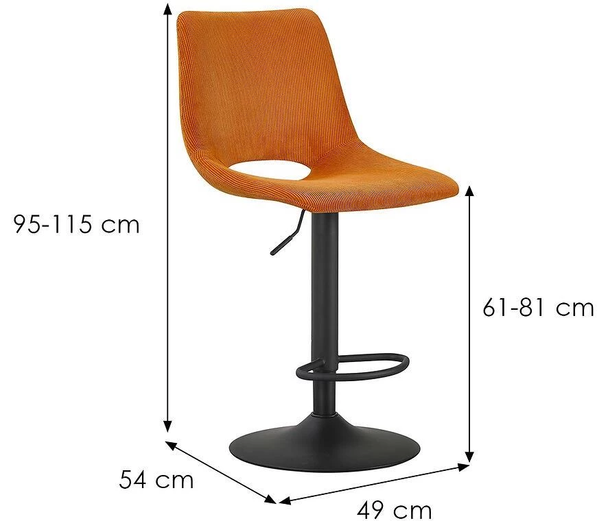 Olen 12648 narandžasta barska stolica