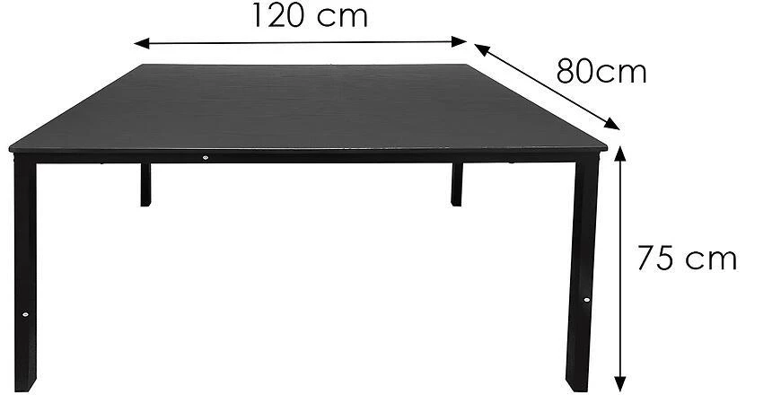 Valo sto 120x80 crna