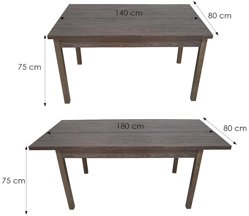 Sto St-68 140x80+40 Orah tamni