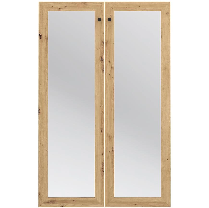 Trevone staklene fronte, 69.9x 1.5x108.5 cm artisan hrast