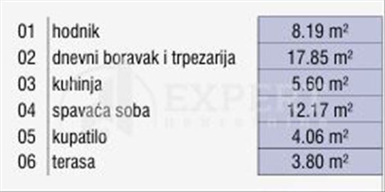 Novogradnja u Blizini Palilulske pijace, 51.67m2