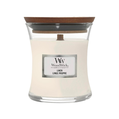 Mirišljava sveća - WoodWick Classic, Linen, medium