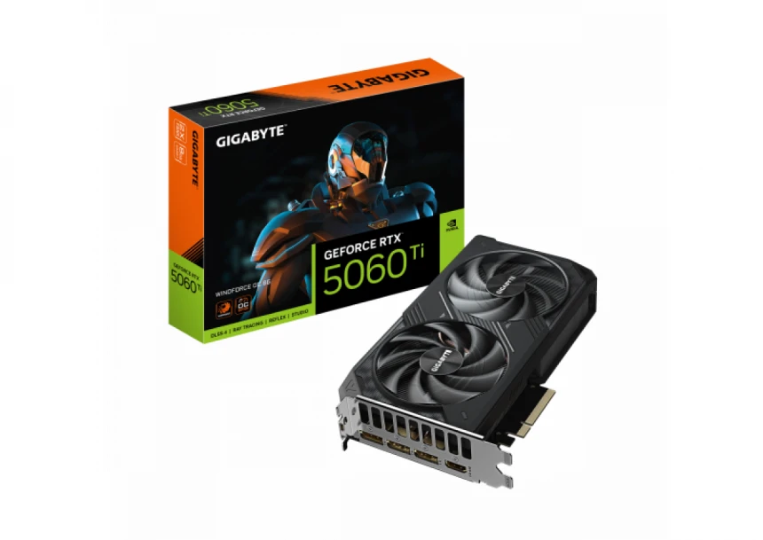 SVGA Gigabyte RTX 5060 Ti Windforce 8GB GV-N506TWF2OC-8GD
