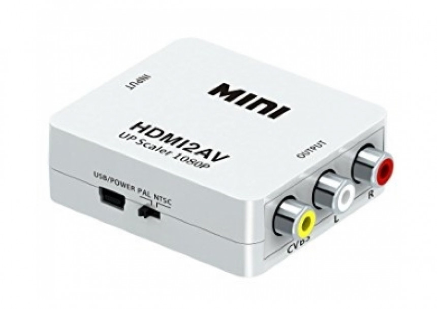 Adapter HDMI - AV RCA 1080P