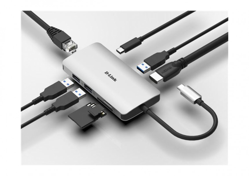D-link USB-C Hub 8in 1 DUB-M810