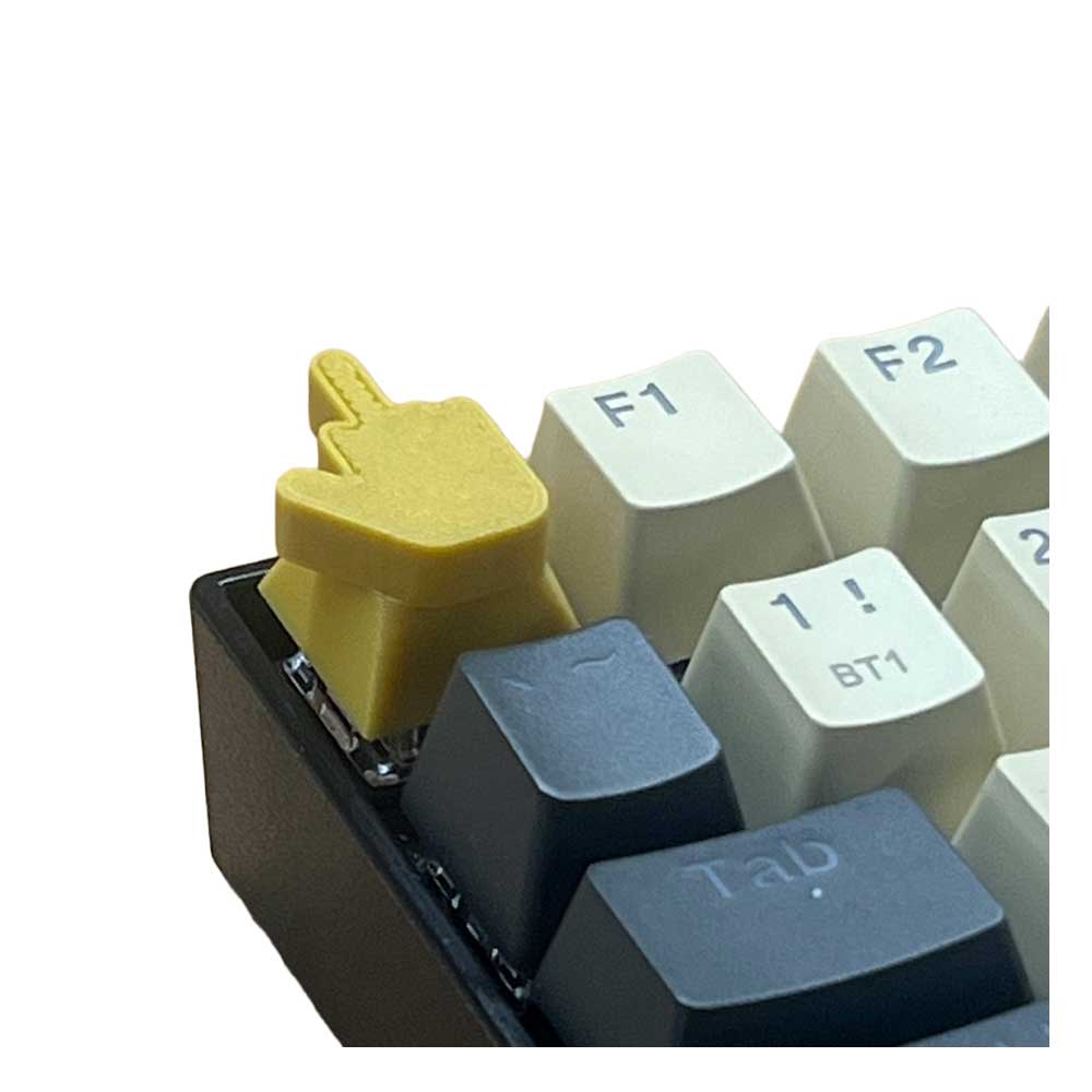 Keycap - Gold Middle Finger