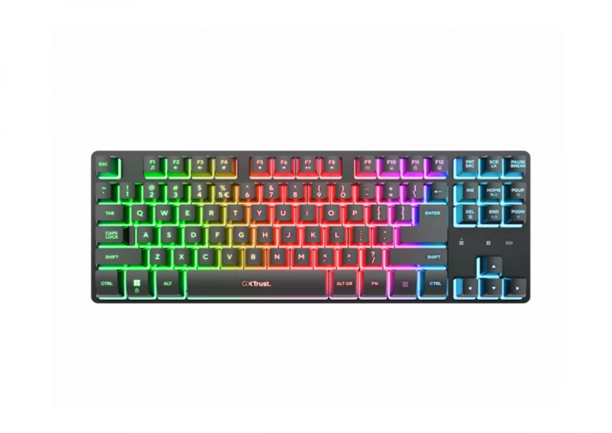 Tastatura+miš TRUST GXT 832 Thado Wireless TKL set/US/crna