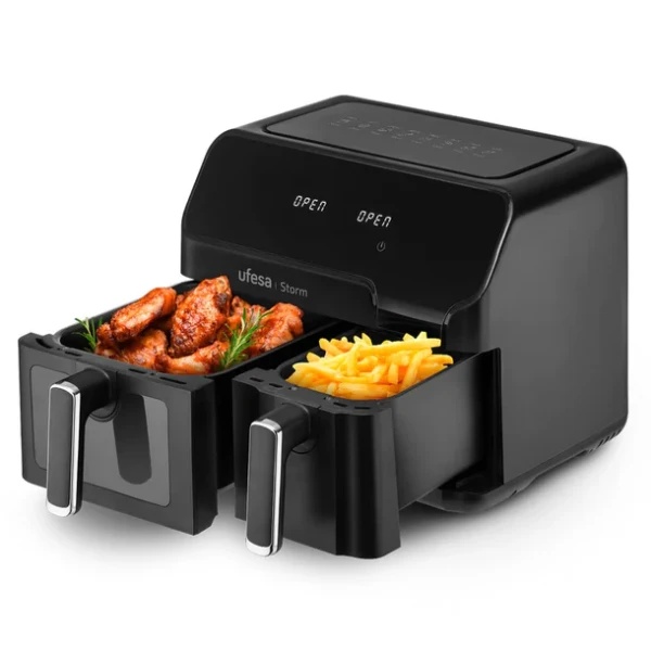 AirFryer Ufesa Storm/bezuljna/dupla posuda/zapremina 9L(5.5L+3.5L)8 programa