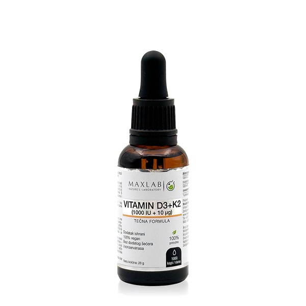 VITAMIN D3+K2 KAPI (1000 IU + 10 µg) MAXLAB 30ML