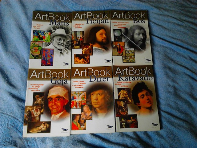 Art book 1-6, izuzetni slikari, novo