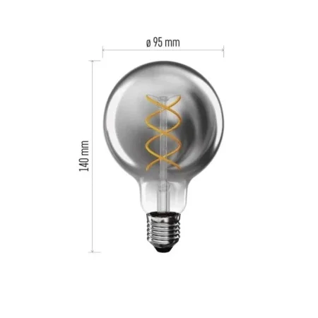 Emos z52311 Led sijalica deco smoked g95 4,5w(19w) 180lm e27 flame ( 3749 )