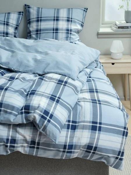Posteljina flanel 140x200 plava DS