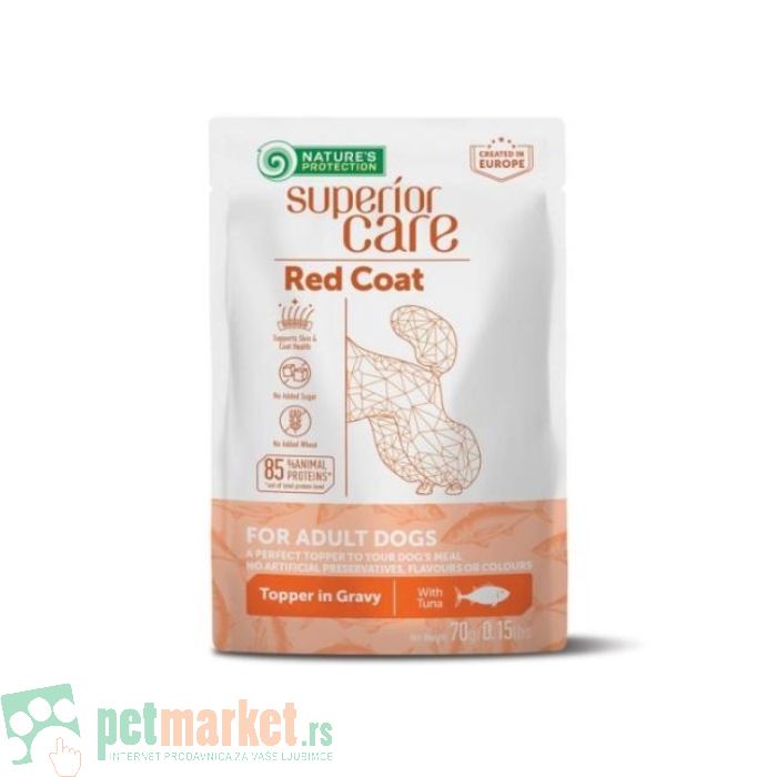 Nature's Protection: Preliv za riđe pse Adult All Breed Red Coat, 70 gr