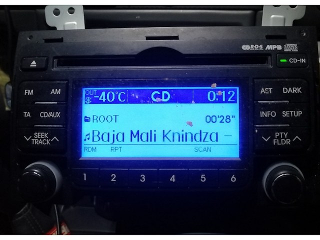 Radio CD MP3 plejer A-200FDE 1.5 SKD za Hyundai i30 FD