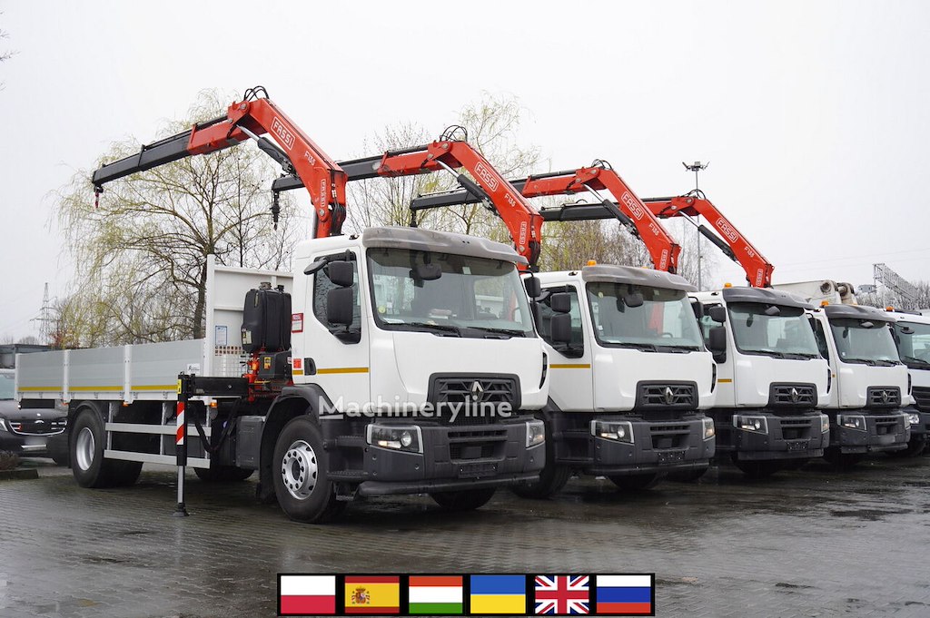 Renault C280 DTI 8 / FASSI crane F135A.22 / range 8 m / Flatbed 15 EPAL autodizalica