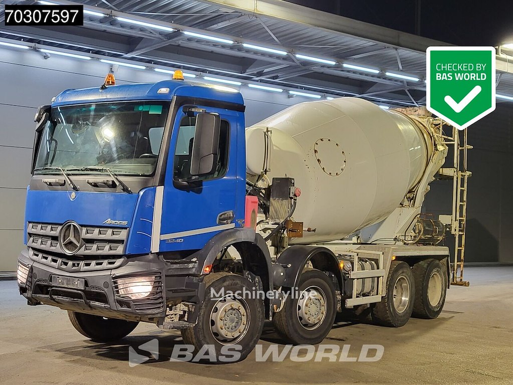 Mercedes-Benz Arocs 3240 8X4 Stetter 9m3 Mixer Full Steel Euro 6 kamion s mešalicom za beton