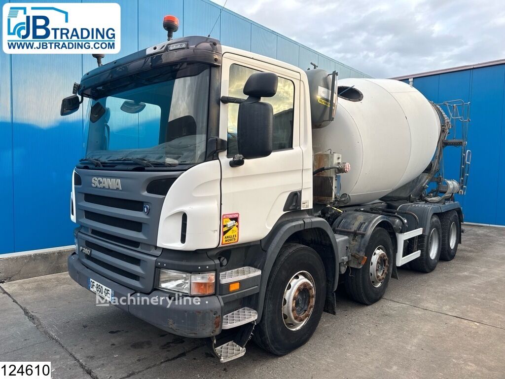 Scania P 380 8x4, EURO 4, CIFA, 9m3, Manual transmission kamion s mešalicom za beton