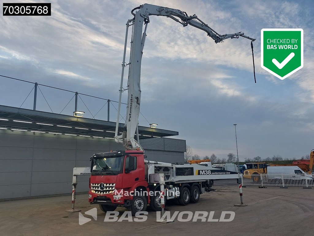 Mercedes-Benz Arocs 3240 8X4 38mtr Putzmeister BSF 38-5 16 H pump Steel suspen pumpa za beton