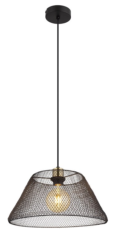 BAKU – Viseća lampa – metal crni mat – metalna mreža crni mat – 15646H1