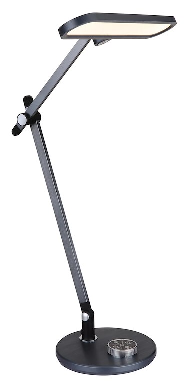 BERLETTA – STONA LAMPA – ALUMINIJUM BRUŠENA SIVA TAMNO – PLASTIČNA OPAL – 58443