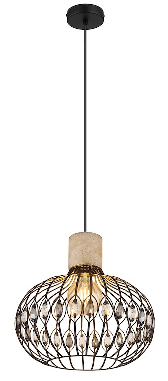 DORTHY – VISEĆA LAMPA – METAL CRNI MAT – METAL CRNI MAT – 15778H