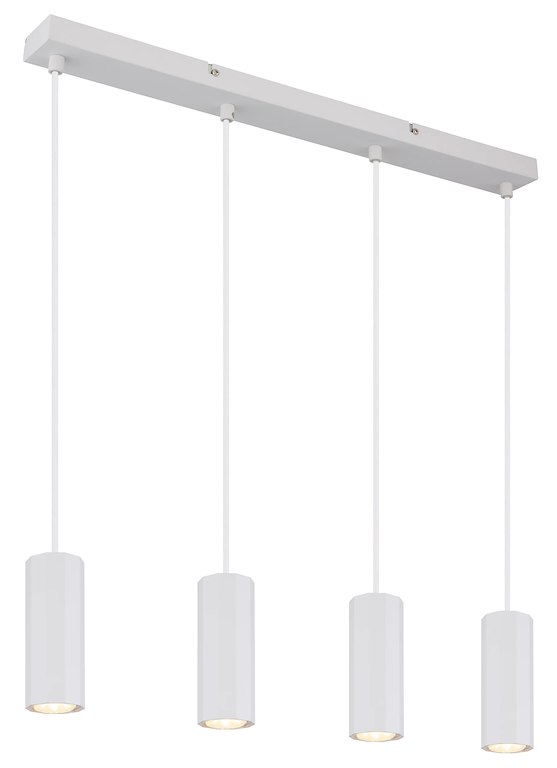 JAMES – Viseća lampa – metal bela mat – aluminijum bela mat – 57918-4HW