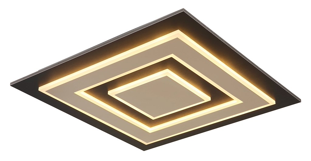 JAYDEN – Plafonska lampa – metal crni mat – MDF tamnosmeđi brušeni – 48033A-40