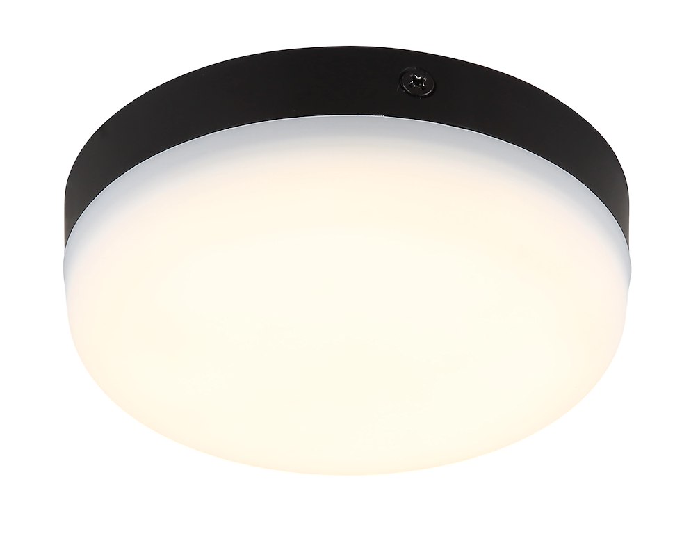 MATTHEW – PLAFONSKA LAMPA – PLASTIČNA CRNA MAT – PLASTIČNI OPAL – 12387-8
