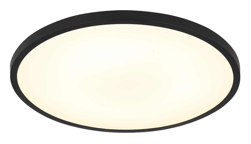NIELSEN – Plafonska lampa – plastična crna mat – plastični opal – 41566-20S