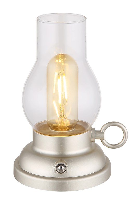 PETRO – STONA LAMPA – PLASTIČNA BOJA ŠAMPANJCA MAT – PROVIDNO STAKLO – 58016CH